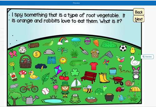 Seek and Find I Spy Vocabulary Riddles Bundle Speech Therapy Boom Cards ...