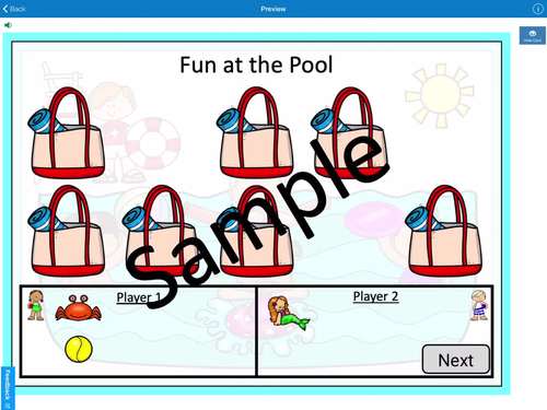 Open Ended Game Let's Take Turns Pool Day BOOM Card Deck for Speech ...