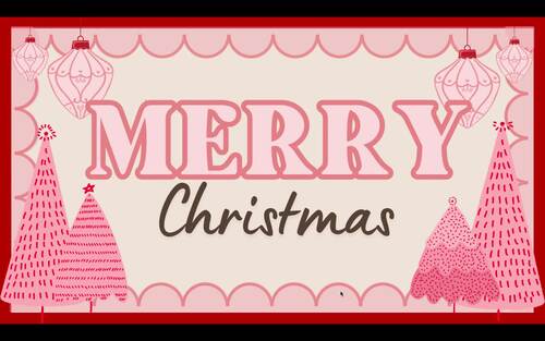 Christmas Editable Daily Slides - Pink & Blush Christmas by EDventures ...