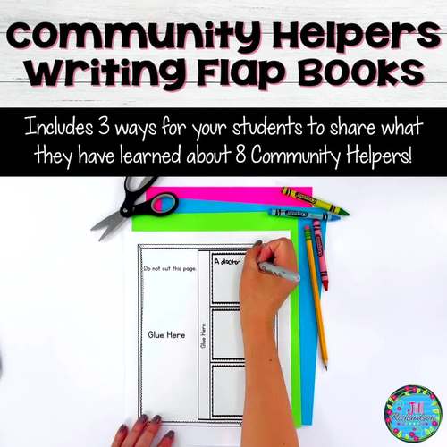 Community Helpers Writing & Career Day Activities ESL Social Studies ...