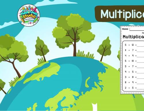 Earth Day Math Worksheets - Multiply&Divide Facts,Missing Factors,Fact ...