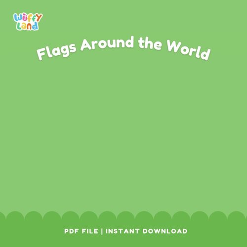 Flags Around the World Printable Game - Country Flags Matching & Learning