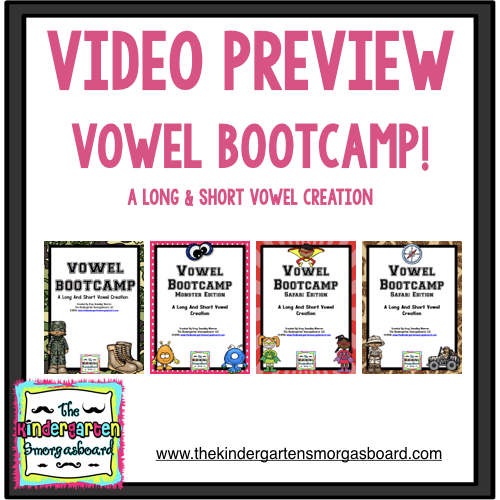 Video Preview: Vowel Bootcamp! A Long & Short Vowel Creation | TpT