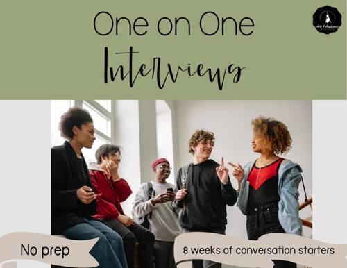 One on One Interview Ice Breaker Questions Middle and High Dance PDF ...