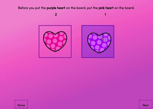 Valentines Day Following Directions with Before and After | BOOM Cards™