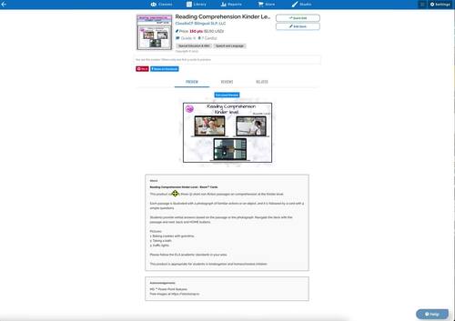 Reading Comprehension PreK and Kinder Level BUNDLE- Boom™ Cards | TPT