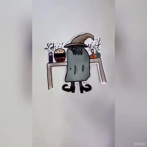 SCIENCE HALLOWEEN CLIPART Witches and Labs! Full Color and Blackline