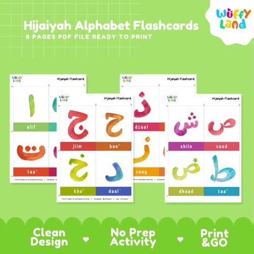 Arabic Alphabet Flashcards | Hijaiyah Letters | Islamic Studies ...