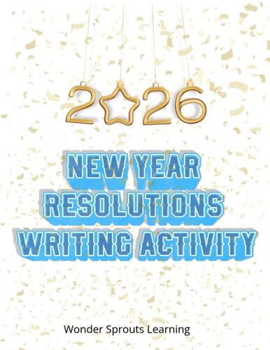 New Year Resolutions Writing Activity | Reflect and Goal Set | January ...
