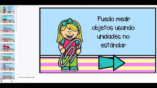 NonstandardMeasurement withpaperclipsSpanishGoogle Slides by Recursos ...