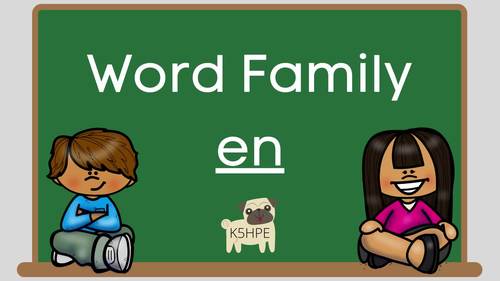 Word Family En, Video and Slides, Phonics, Phonograms, Reading | TpT