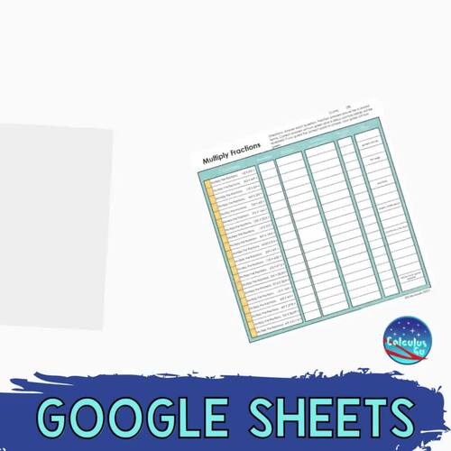 Picture Riddles: Multiplying Fractions | Fast Food | Google™Sheets