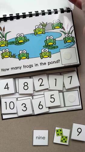 Counting Frogs 1-10 Math Adapted Book by Mrs Jackson's Little Learners