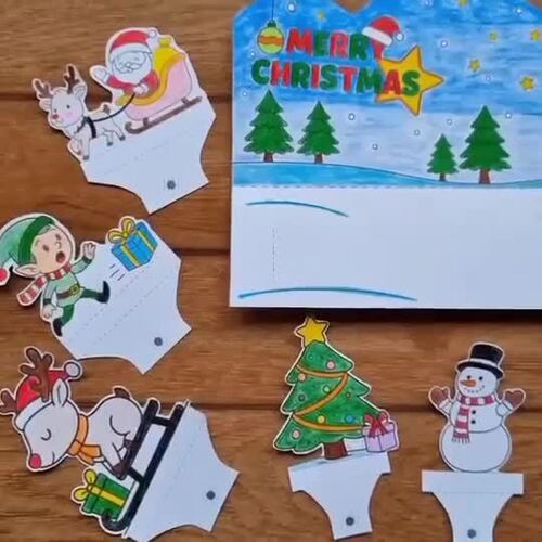 Christmas Slider Card Craft | Mix&Match| Interactive Holiday Designs ...