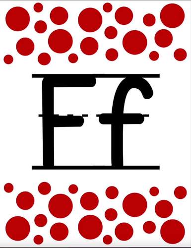 Red Polka Dot Party Alphabet Posters: Set #1 by Magical Miss Meg