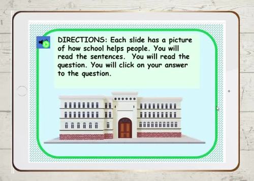 Why Do We Go to School? Primary Independent (Boom Cards) | TPT