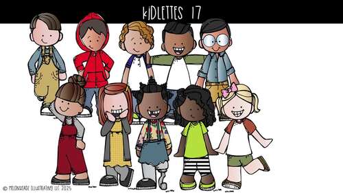 Kidlettes clip art 17, kids clip art COMBO PACK by Melonheadz Clipart
