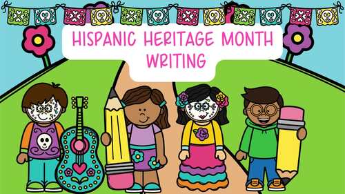 Hispanic Heritage Month Writing Worksheets PreK Kindergarten First ...