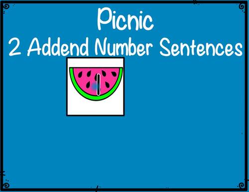Picnic Themed 2 Addend Addition & Subtraction With Ten Frames | TPT
