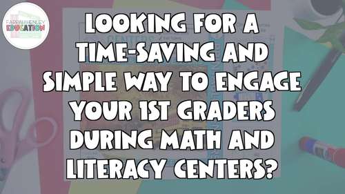September First Grade Math and Literacy Centers | No Holidays | Hands-On