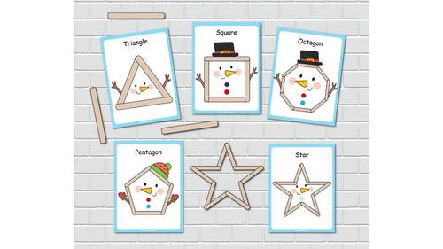 Snowman Popsicle Sticks Activity for Kids, Winter Activities, Fine ...