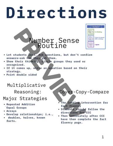 10s Multiplication Strategy Pack|Grade 3 Facts Practice & Strategy ...