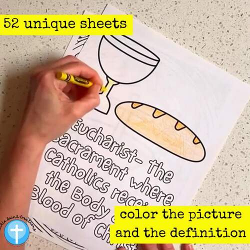 Parts of The Mass Catholic Coloring Sheets by Little Saint Creations