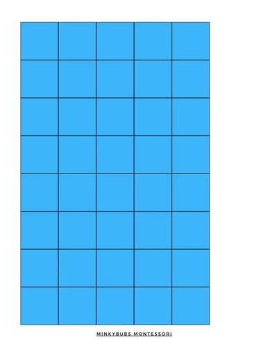 Montessori Hundred Board and Tiles Printable Homeschool by Minkybubs ...