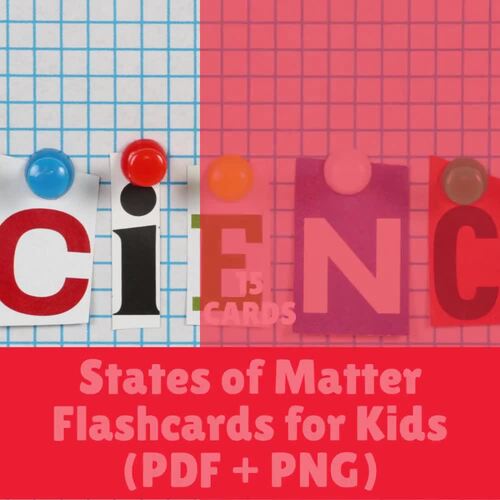 States of Matter Flashcards – Solid, Liquid & Gas | Printable Science Cards