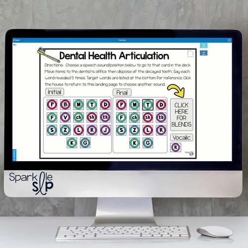 Dental Health Month Articulation Boom Cards™️ for Speech Therapy