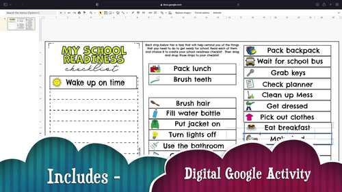 Back To School Social & Emotional Learning | School Readiness Checklist ...