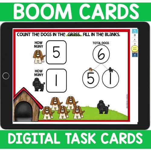 Addition and Subtraction Kindergarten Boom Cards Bundle K.OA Standards