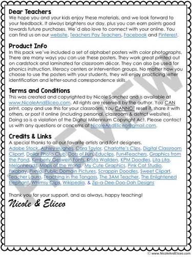 Bilingual Alphabet Posters | English Spanish Letter Sound Phonics Charts