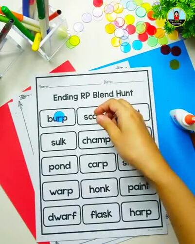 Ending RP Blend Worksheet by The Joy in Teaching | TPT