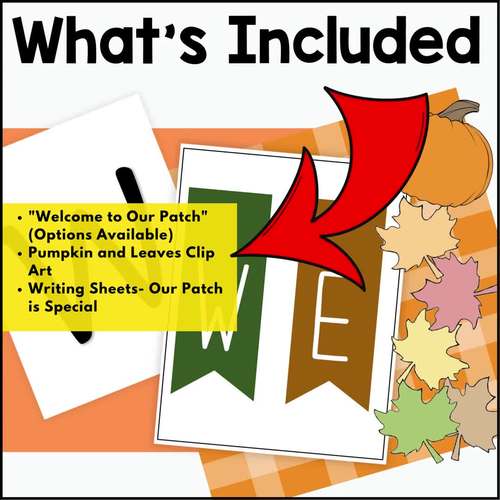 Bulletin Board | Welcome to Our Patch Fall Theme by Hunt 4 Treasure