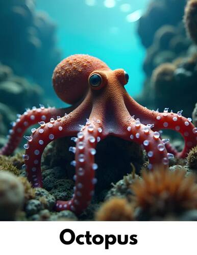 Realistic Ocean Animals Flashcards | 25 Sea Life Cards for Preschool ...