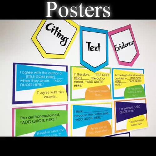 Citing Text Evidence Resource for Grades 3-5 Informational Text | TPT