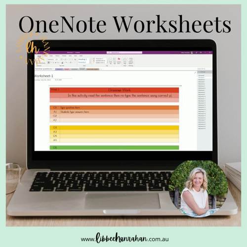 OneNote Worksheet Templates by Teacher Planning Resources | TPT