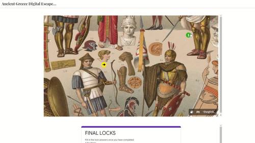 Ancient Greece DIGITAL ESCAPE ROOM for Google Drive® | Distance Learning
