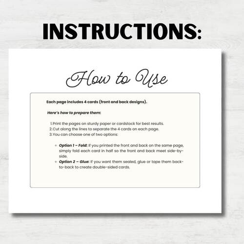 42 Christian Virtue Reflection Double-Sided Cards, Sunday, Family Handouts