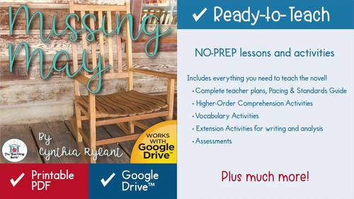Missing May Novel Study Book Unit by The Teaching Bank | TPT