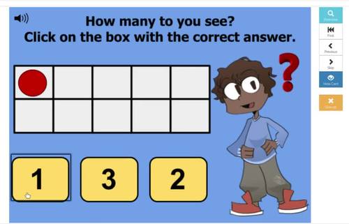 Number Sense| Whole Numbers| Numbers to 20| Counting| Ten Frames| Boom ...