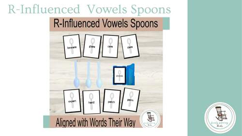 R-Influenced Vowels Game, Spoons, Words Their Way Centers, Word Work Study