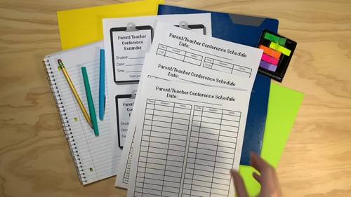 Preschool Parent Teacher Conference Progress Report by MB Creations