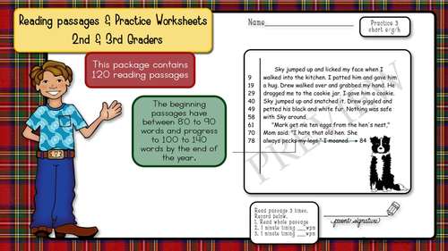 Bundled Phonics and Reading Passages and Practice Pages for 2nd & 3rd Grade