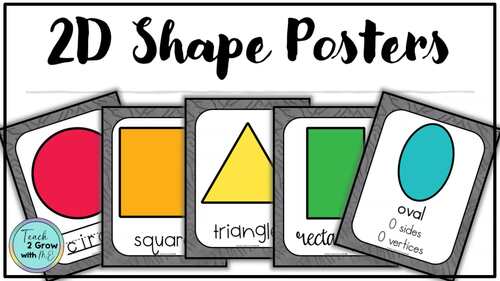 2D and 3D Shape Posters Anchor Charts Zoo Animal Elephant Print ...