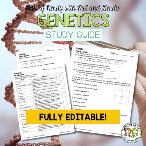 Genetics | Heredity | Genetics Unit Review | Genetics Test Study Guide