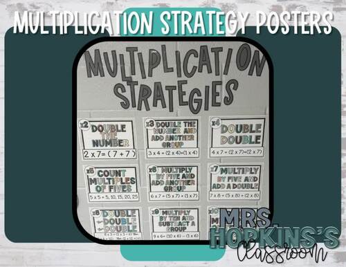 Multiplication Strategies Posters | Fact Fluency by Mrs Hopkins's Classroom