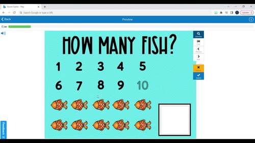 Counting to Twenty Fish Boom Cards by Little Hands on Learning | TPT