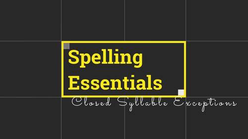 Closed Syllable Exception Orton Science of Reading Spell OG SOR Long O ...